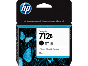 HP 712B 80-ml Black DesignJet Ink Cartridge - (3ED29A) - Shop HP.com India